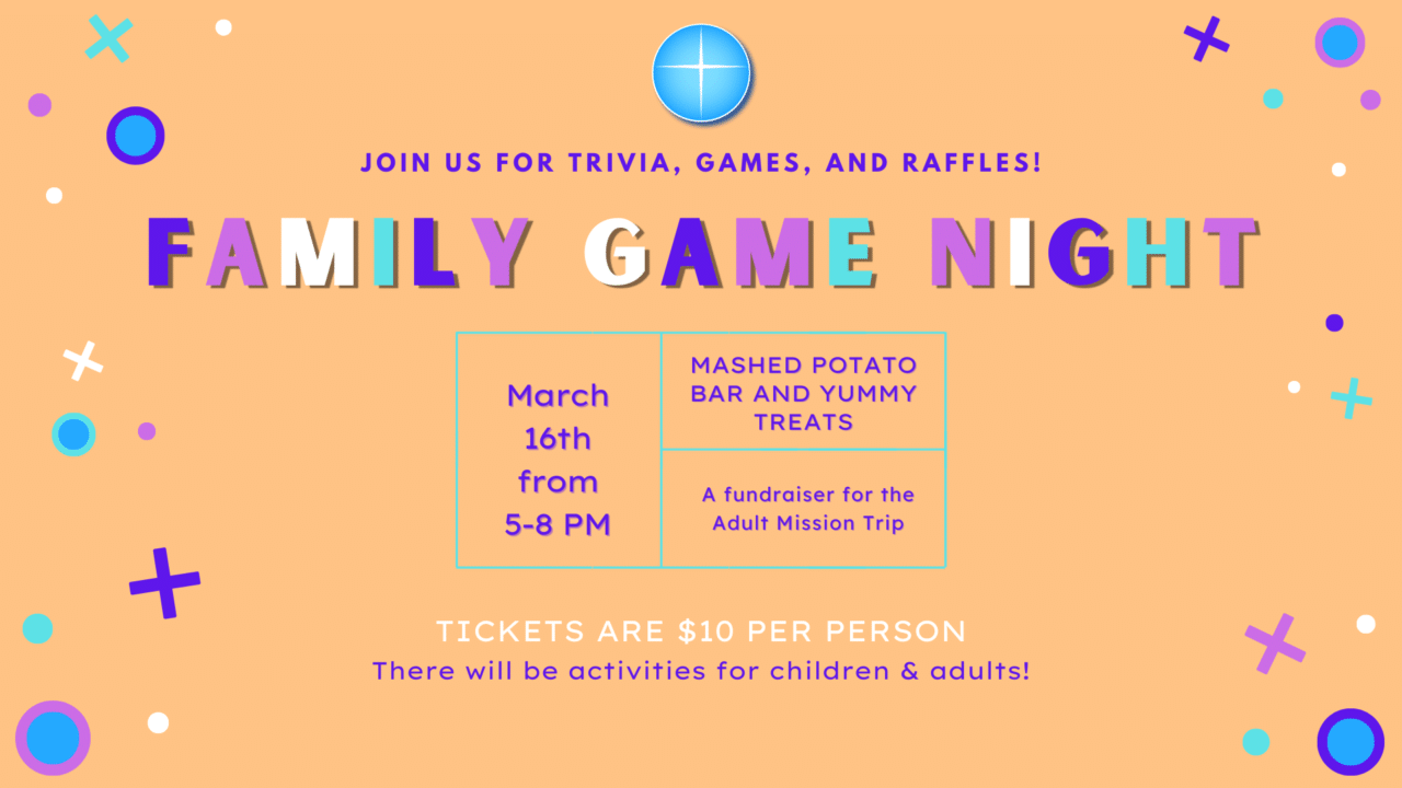 Family Game Night Fundraiser – St Barnabas Lutheran Church